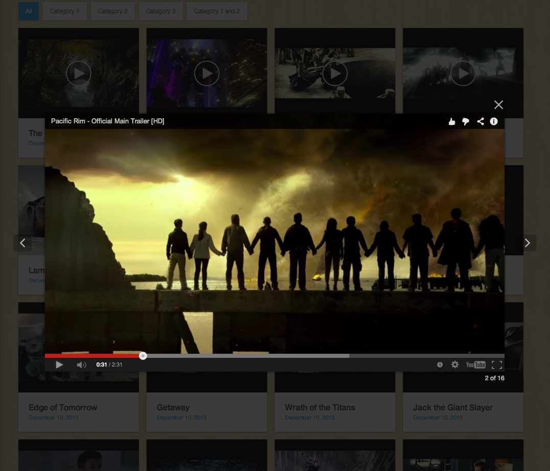 Media Boxes Portfolio - jQuery Grid Gallery Plugin by castleplugins